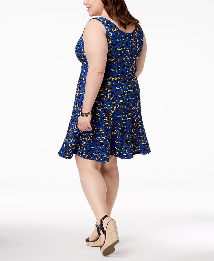 Fox & Royal Trendy Plus Size Printed A-Line Dress - Macy's