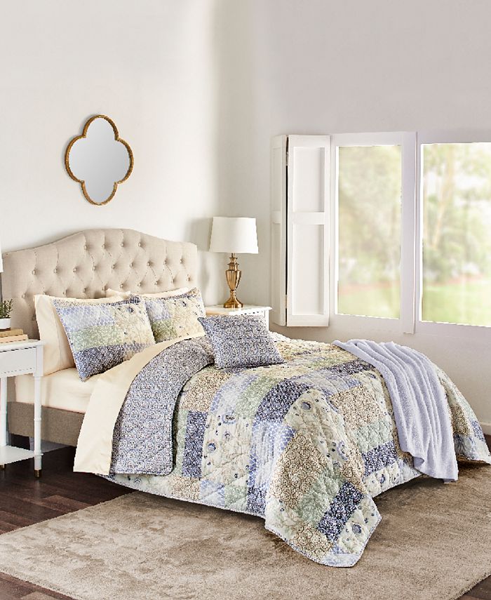 Sunham Josie 5-Pc. Reversible Full/Queen Quilt Set & Reviews - Quilts ...