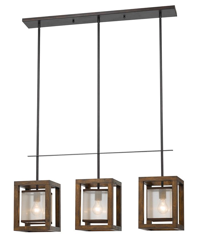 Cal Lighting 3-Light Island Pendant Fixture - Macy's