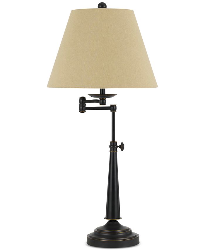 Cal Lighting Madison Adjustable Metal Swing Arm Table Lamp - Macy's