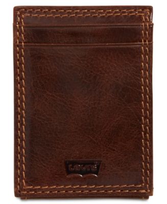 Levi's® Men's RFID Front-Pocket Leather Wallet - Macy's