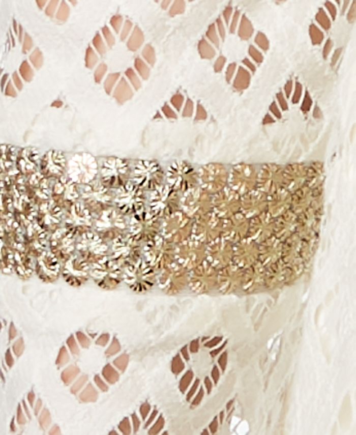 Charter Club Lace Gold-Tone Trim Top, Created for Macy's & Reviews ...