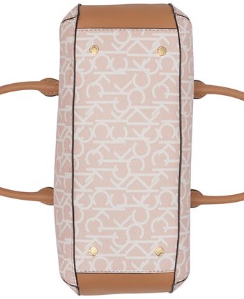 Calvin Klein Raelynn Signature Satchel - Macy's