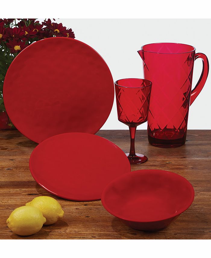 Certified International Ruby Melamine Dinnerware - Macy's
