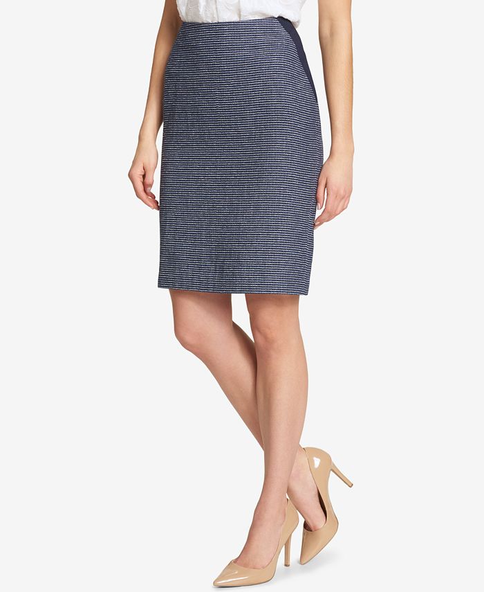 Tommy Hilfiger Colorblocked Tweed Pencil Skirt - Macy's
