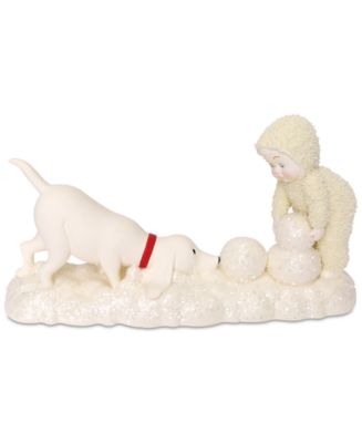 Department 56 Snowbabies Best Friend Making a Snowman Figurine - Macy's