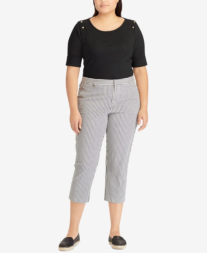 Lauren Ralph Lauren Plus Size Skinny Fit Pants - Macy's