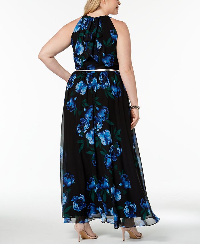 INC International Concepts I.N.C. Plus Size Halter A-Line Maxi Dress ...