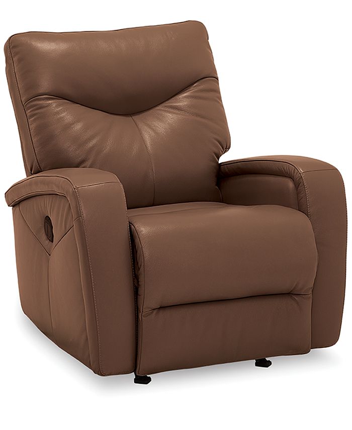 Furniture Erith Leather Power Rocker Recliner - Macy's