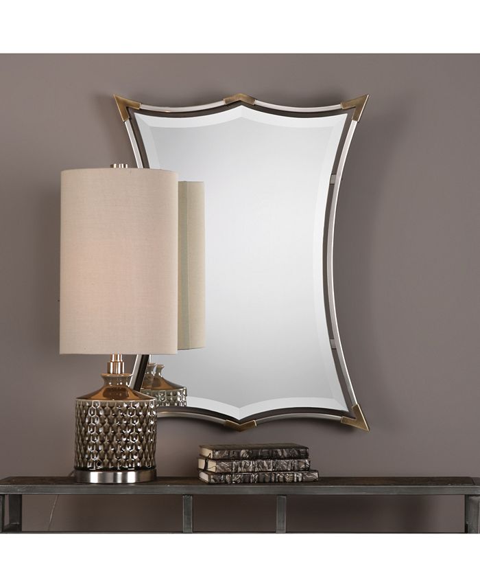 Uttermost Verity Brushed Nickel Mirror - Macy's
