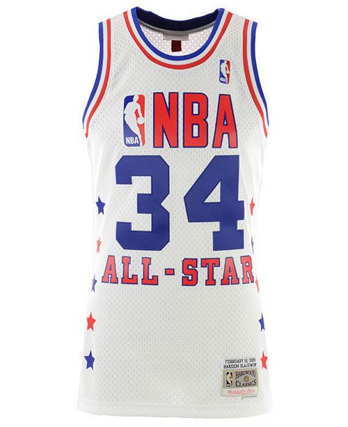 Mitchell And Ness Mens Hakeem Olajuwon Nba All Star 1989 Swingman Jersey