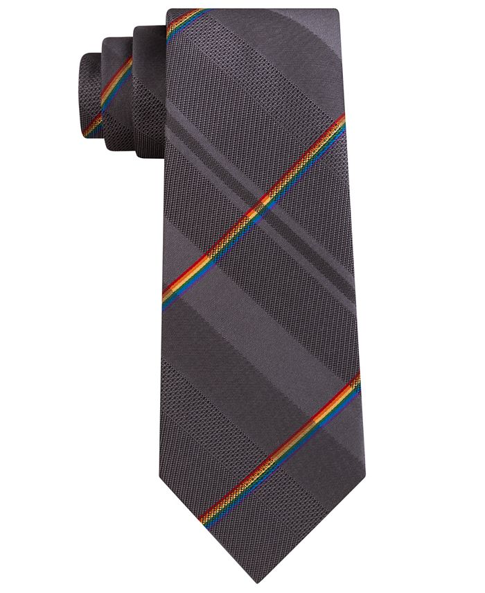 Kenneth Cole Reaction Men's Pride Plaid Slim Tie - Macy's