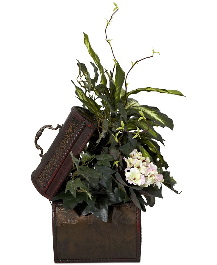 Nearly Natural African Violet, Dieffenbachia & Ivy Artificial Plants in ...