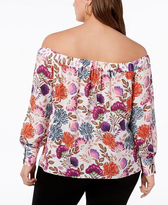 INC International Concepts I.N.C. Plus Size Off-The-Shoulder Blouse ...