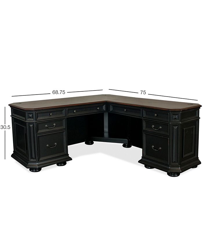 Furniture Beekman Home Office Left Return Desk - Macy's