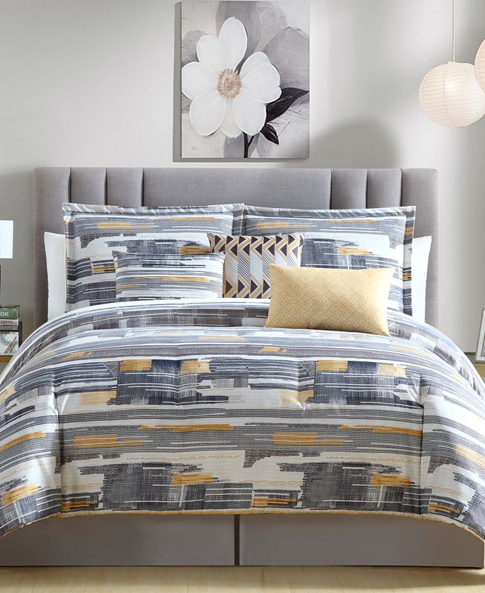 Ellison First Asia Attlee 7-Pc. Queen Comforter Set - Macy's