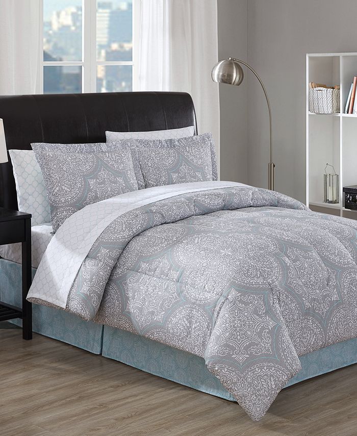 Ellison First Asia Silverton 8-Pc. Queen Comforter Set - Macy's