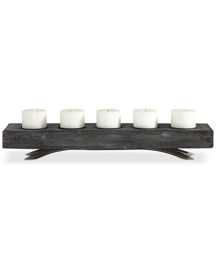 Uttermost Callum Wooden Candle Holder - Macy's