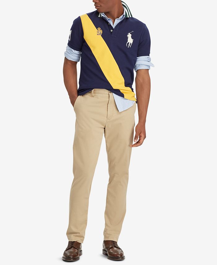 Polo Ralph Lauren Men's Big & Tall Classic Fit Mesh Cotton Polo - Macy's