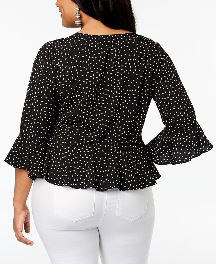 Planet Gold Trendy Plus Size Ruffled Blouse - Macy's