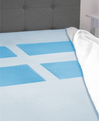 CLOSEOUT! SensorGel GelMax 3" Memory Foam Queen Mattress Topper with ...