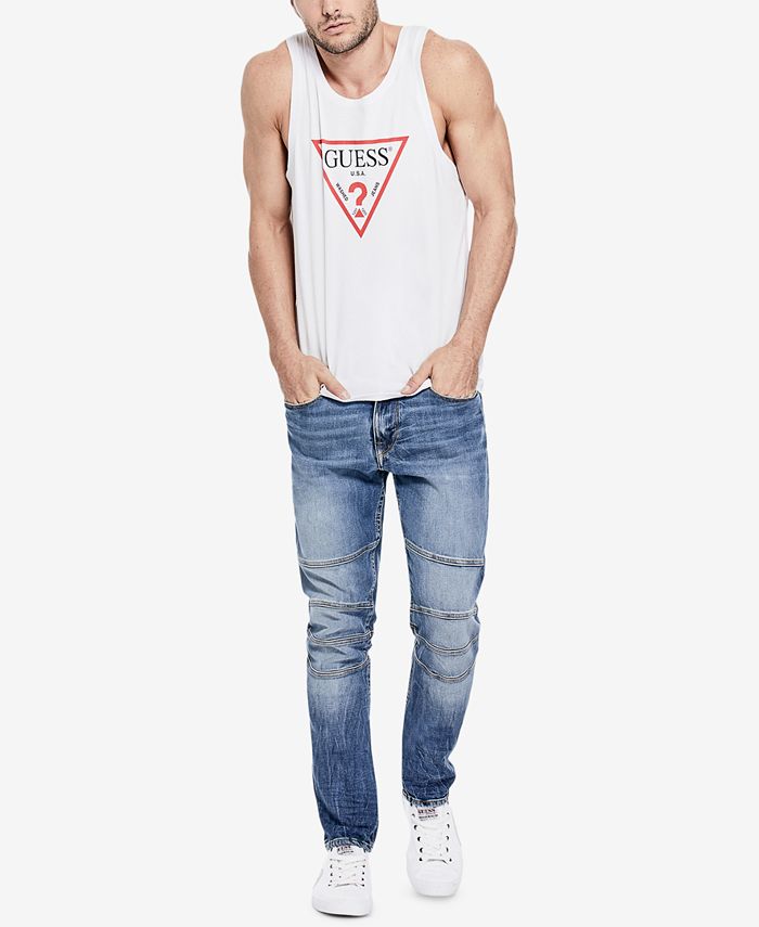 GUESS Men's Logo Graphic-Print Tank - Macy's