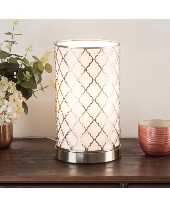 Lavish Home Quatrefoil LED Table Lamp - Macy's