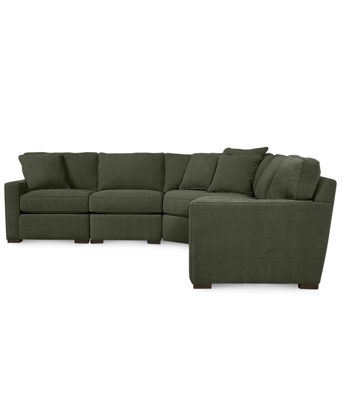 Radley Fabric 5-Piece Sectional Sofa  Created for Macys - Heavenly Olive Green