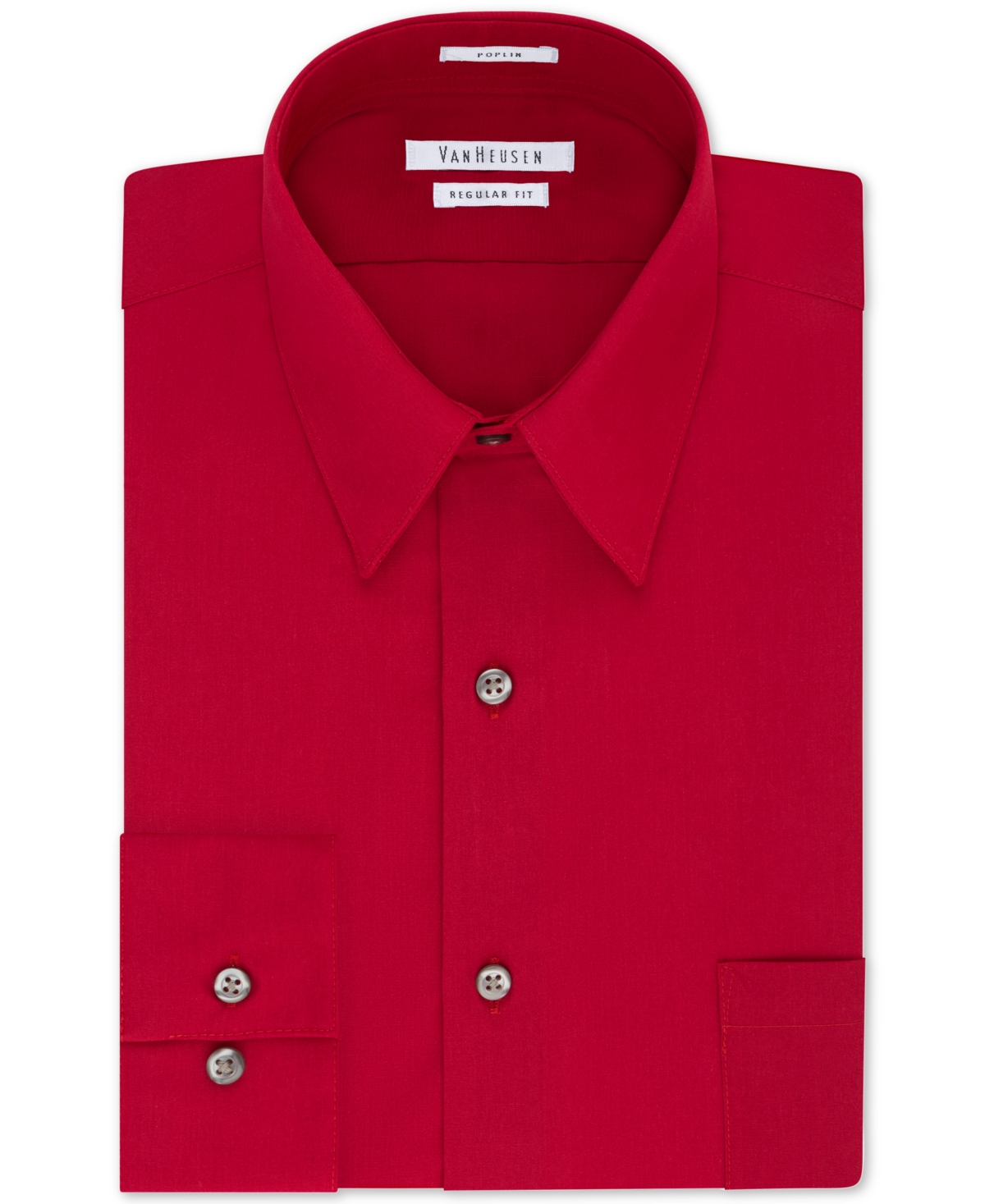 Click here for Van Heusen Mens Regular Fit Point Collar Poplin Dr... prices