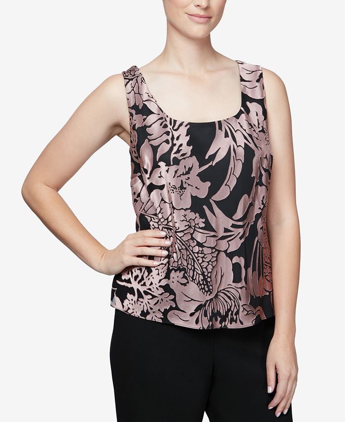 Alex Evenings Printed Jacket & Top Set - Macy's