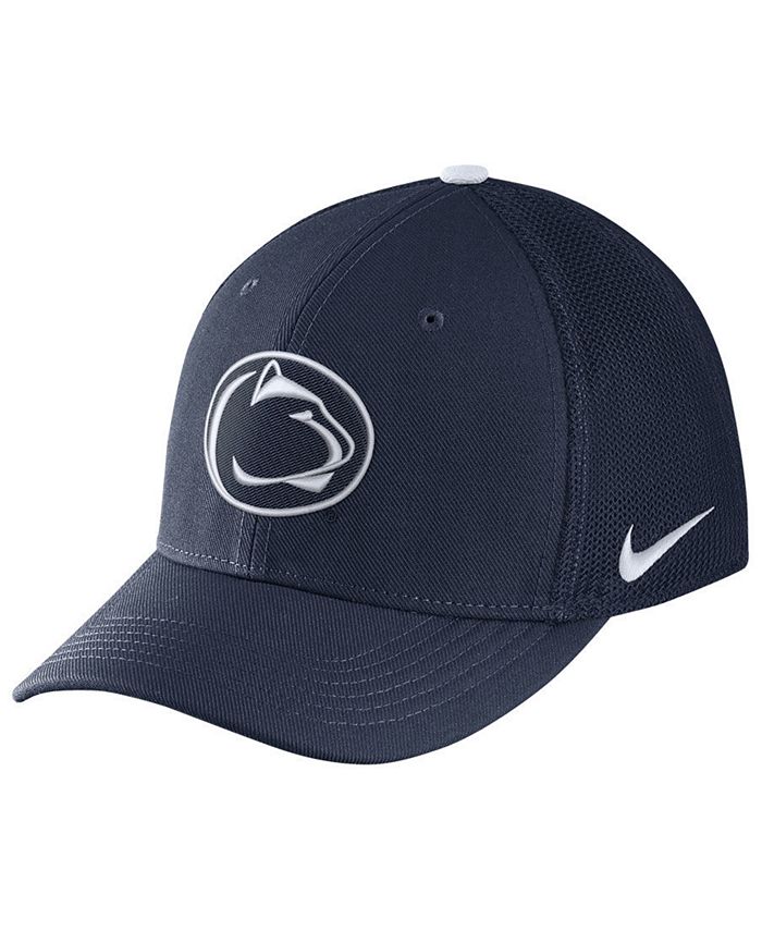 Nike Penn State Nittany Lions Col Aro Swooshflex Stretch Fitted Cap ...