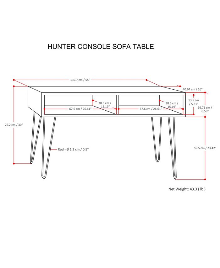 Simpli Home Mardel Console Sofa Table - Macy's
