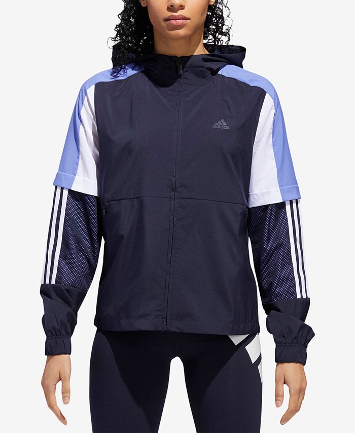 adidas Sport ID Colorblocked Hooded Windbreaker - Macy's