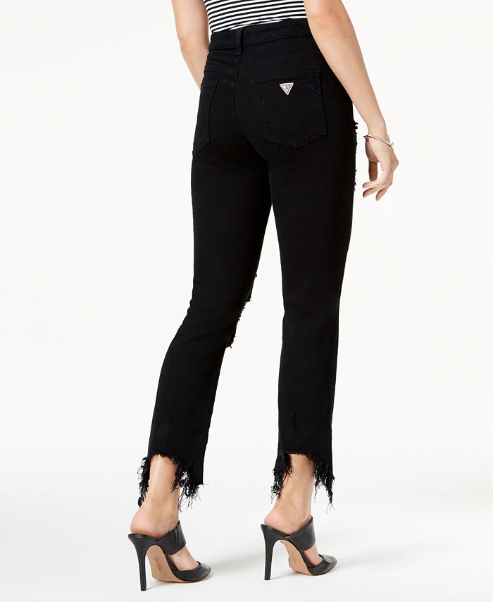 GUESS Ripped Skinny Jeans - Macy's
