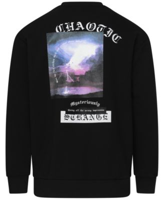 Corella Men's Chaotic Lightning Sweatshirt, Created for Macy's - Macy's