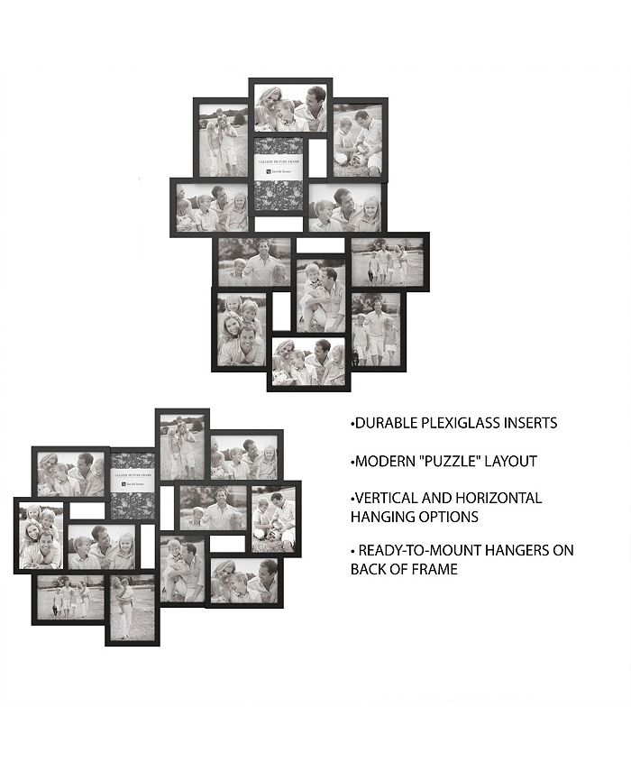 Trademark Global Collage Picture Frame With 12 Openings For 4x6 Photos