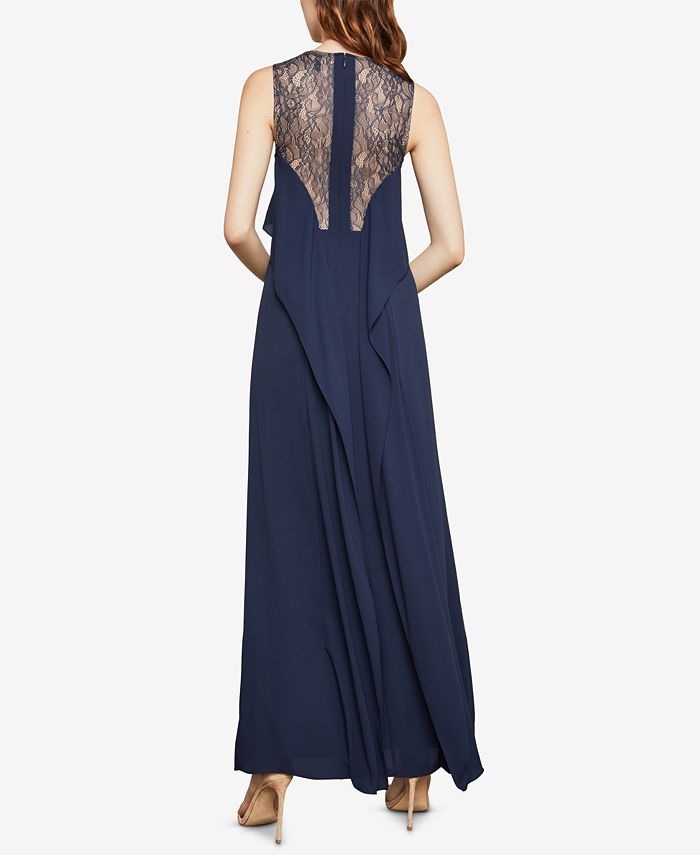 BCBGMAXAZRIA Sleeveless Cascading-Back Ruffle Gown & Reviews ...