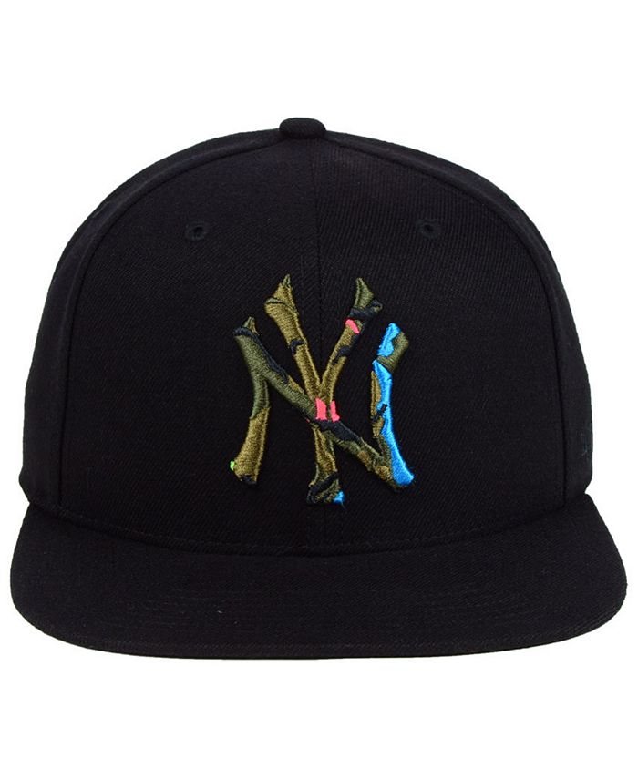 '47 Brand New York Yankees Camfill Neon Snapback Cap - Macy's