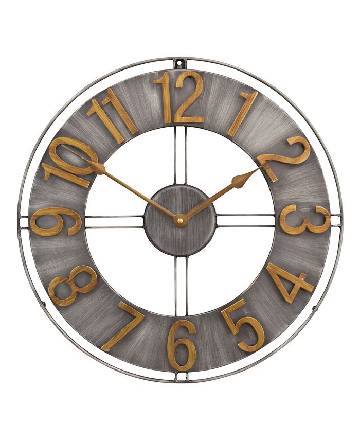 Studio Designs Home 15" Industrial Loft Wall Clock - Macy's