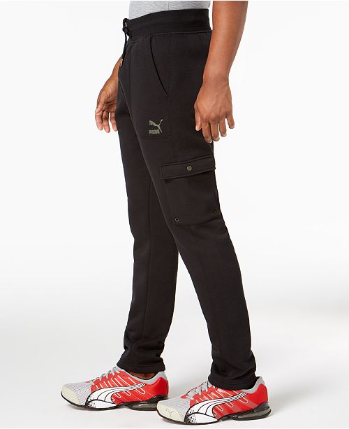 Puma Men's Fleece Cargo Joggers & Reviews - All Activewear - Men - Macy's