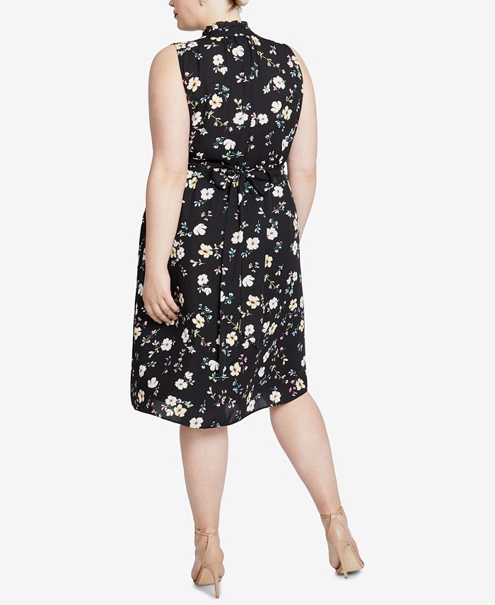 RACHEL Rachel Roy Trendy Plus Size Ruffled Floral-Print Dress - Macy's