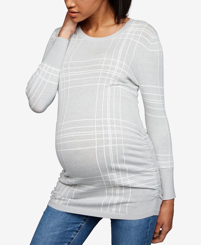 A Pea in the Pod Maternity Ruched Sweater - Macy's