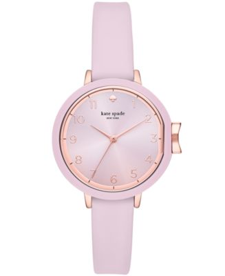 kate spade new york Women's Park Row Pink Silicone Strap Watch 34mm ...