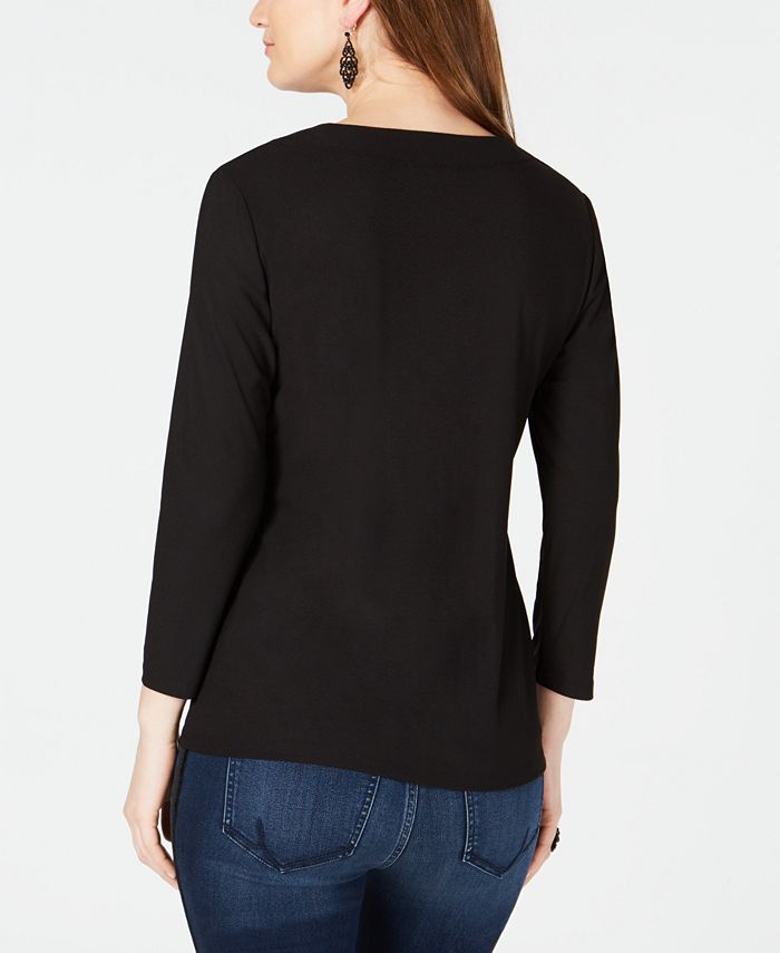 INC International Concepts I.N.C. Colorblocked Top, Created for Macy's ...