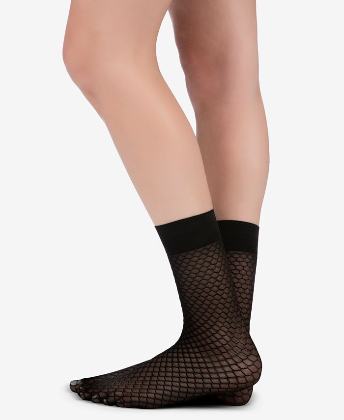 SPANX Honeycomb Fishnet Half-Calf Socks - Macy's