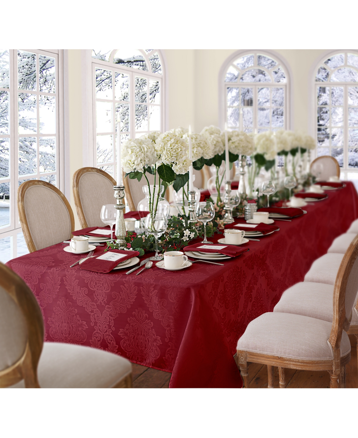 Click here for Elrene Barcelona Damask Oblong Tablecloth  60 x 14... prices