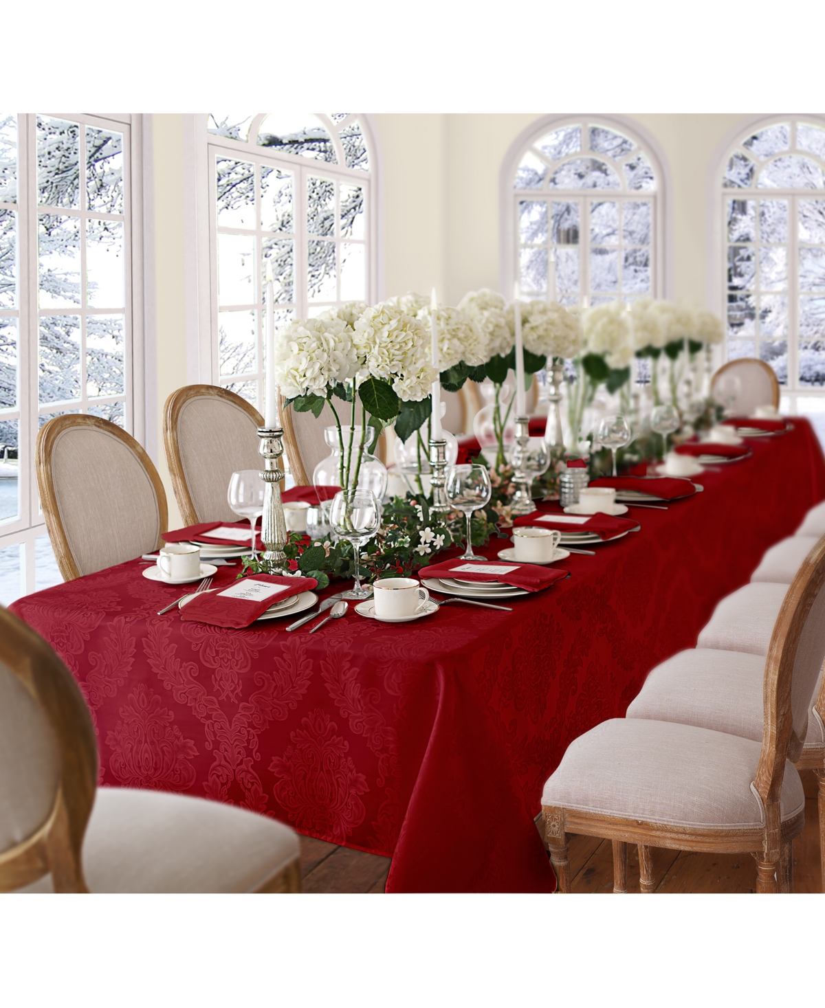 Click here for Elrene Barcelona Damask Oblong Tablecloth  60 x 14... prices