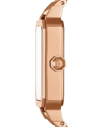 Tory Burch Women's Robinson Rose Gold-Tone Stainless Steel Bracelet ...
