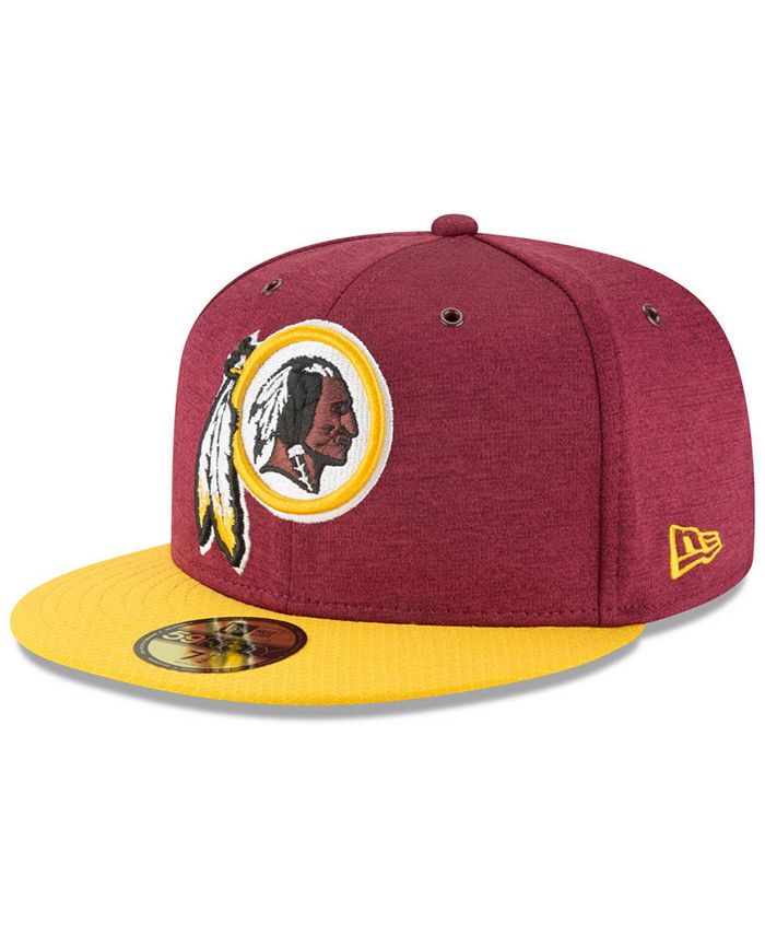 New Era Washington Redskins On Field Sideline Home 59FIFTY FITTED Cap ...