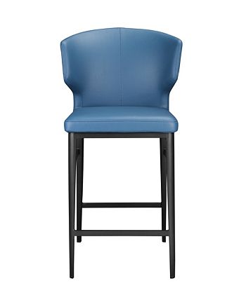 Moe's Home Collection Delaney Counter Stool Steel Blue - Macy's